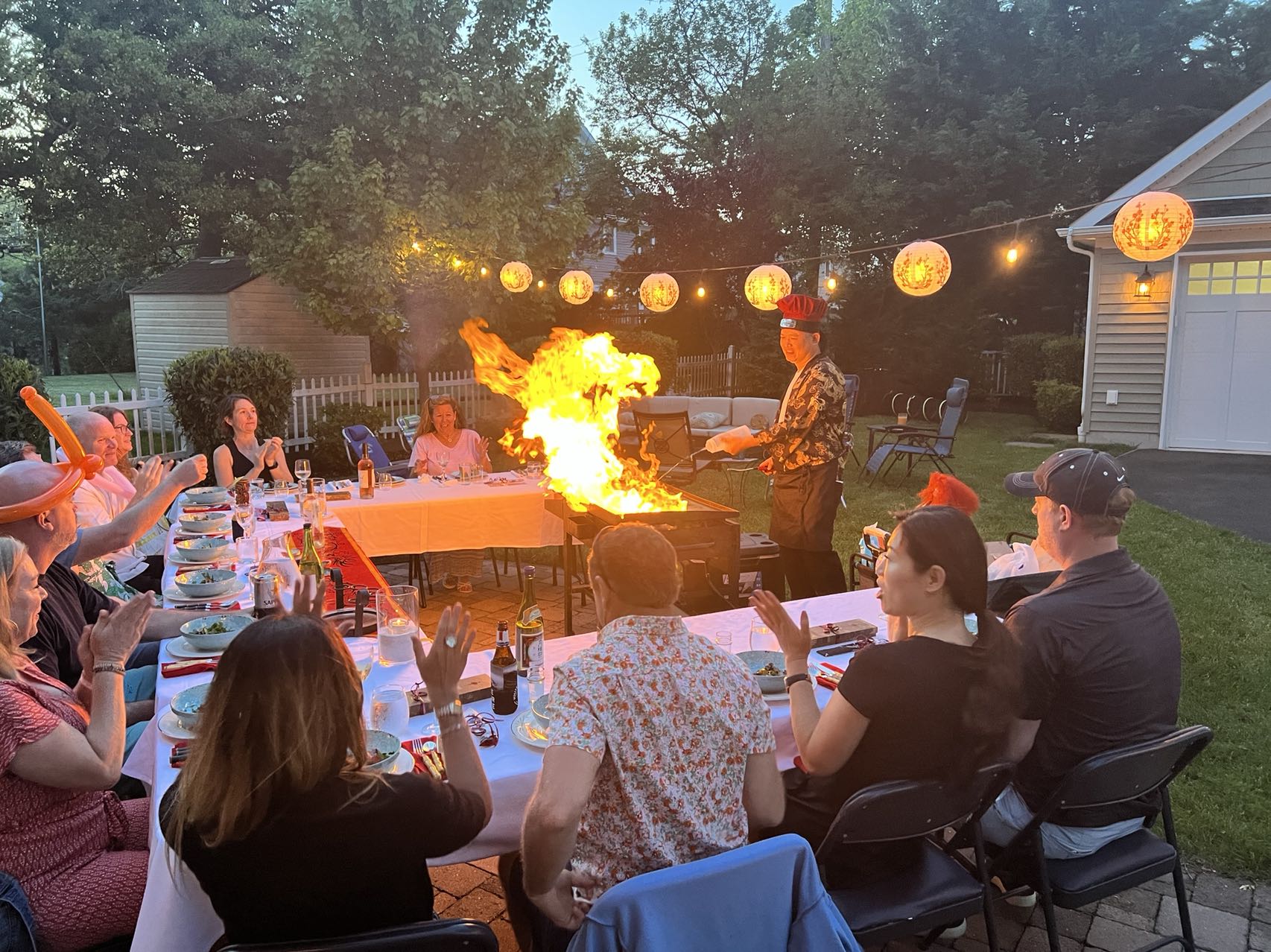 Hibachi on Backyard – Parties by Feng